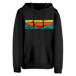 Cotton Prime Sweatshirt 'Lets Hiking' female size L Yellow / Fir / Orange / Black