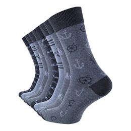 Cotton Prime Socken 'Maritim' Herren Gr&ouml;&szlig;e 43/46 blau / navy / opal