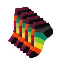 Vincent Creation Socken Damen Gr&ouml;&szlig;e 35/38 gr&uuml;n / orange / weinrot / schwarz