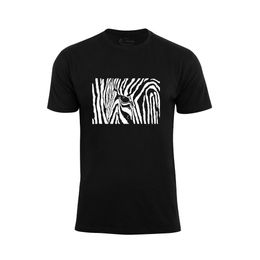 Cotton Prime T-Shirt 'Black & White Zebra Eye' Herren Gr&ouml;&szlig;e M schwarz / wei&szlig;