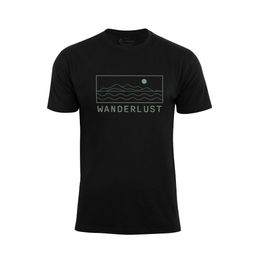 Cotton Prime T-Shirt 'Wanderlust' Herren Gr&ouml;&szlig;e XL mint / schwarz
