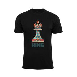 Cotton Prime T-Shirt 'King' Herren Gr&ouml;&szlig;e S dunkelgelb / tanne / knallrot / schwarz