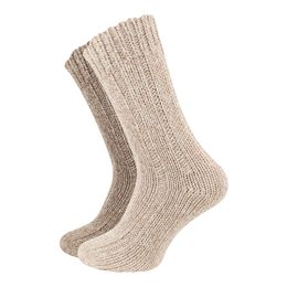 Cotton Prime Socken Damen Gr&ouml;&szlig;e 35/38 beige / dunkelbeige
