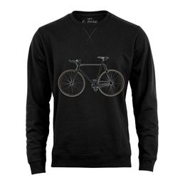 Cotton Prime Sweatshirt 'Bike-Fahrrad' Herren Gr&ouml;&szlig;e L braun / schwarz / wei&szlig;