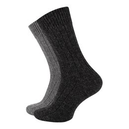 Cotton Prime Socken Damen Gr&ouml;&szlig;e 47/50 anthrazit / dunkelgrau