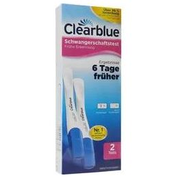 Wick Clearblue Schwangerschaftstest Fr&uuml;he Erkennung 2 ST