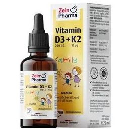 ZeinPharma Vitamin D3 + K2 Mk-7 All Trans Family 20 ML