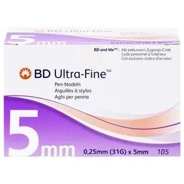 Bd Ultra-Fine Pen-Nadeln 5 Mm 31 G 0.25 Mm 105 ST