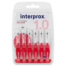 Interprox Reg Miniconical Rot Interdentalb&uuml;rst.bli 6 ST
