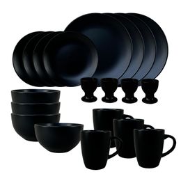 NTK-Collection Geschirrset 20-teilig Schwarz Antonia