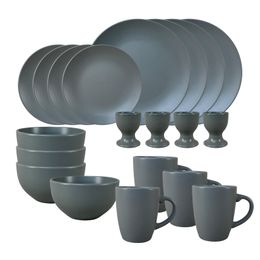 NTK-Collection Geschirrset 20-teilig Grau Antonia