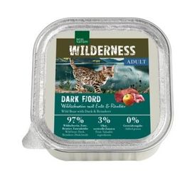 REAL NATURE WILDERNESS Nassfutter Katze, Adult Dark Fjord, Wildschwein mit Ente und Rentier 16x100 g