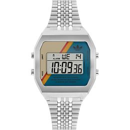 adidas originals Digitaluhr Herren Gr&ouml;&szlig;e One Size beige / blau / silber