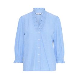 B.Young Bluse 'Istribe' Damen Gr&ouml;&szlig;e 8XL hellblau / wei&szlig;