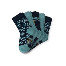 Schiesser Socken 'Stars' Jungen Gr&ouml;&szlig;e 27/30 nachtblau / smaragd