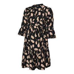 Vero Moda Maternity Umstand Kleid 'VMMJosie' Damen Gr&ouml;&szlig;e 44 beige / schwarz Winterkleid