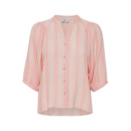 Pulz Jeans Bluse 'Laila' Damen Gr&ouml;&szlig;e M rosa / wei&szlig;