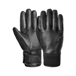Skihandschuhe Reusch "Diverge", Damen, Gr. 10.5, schwarz, 45% Polyester, 30% Polyurethan, 25% Polyamid, unifarben, Handschuhe, mit winddichter, atmungsaktiver Funktion