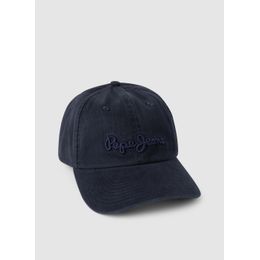 Baseball Cap Pepe Jeans "SAUL CAP", Herren, blau (dulwich blau), Twill, Baumwolle, bestickt, unifarben, Caps, mit gesticktem Logo
