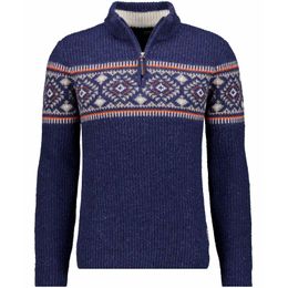 Ragman Herren Rundhalspulloverdunkelblau, 711, Gr. L, 80% Wool 20% Nylon, Pullover