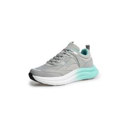 Sneaker SOCCX, Damen, Gr. 41, gray, Leder, Synthetik, Textil, unifarben, Schuhe Sneaker, mit Farbverlauf in der Sohle