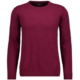 Rundhalspullover Ragman, Herren, Gr. 54, portwein, 696, 95% Baumwolle 5% Cashmere, Rundhals, Pullover