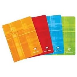 Clairefontaine A5+ Farbig sortiert Laminiert Pappe Cover Notizbuch Kariert 60 Blatt