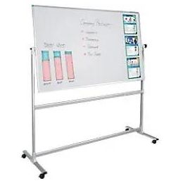 Franken Mobiles Whiteboard Freistehend Magnetisch Emaille Beidseitig 200 (B) x 100 (H) cm