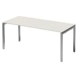 Bisley Cito Höhenverstellbar Schreibtisch Hellgrau 4 Metallfüße 1.800 (B) x 800 (T) x 740 (H) mm MFC (Melaminbeschichtete Spanplatte), Stahl