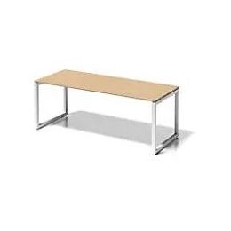 Bisley Cito Schreibtisch Rechteckig Ahorn O-Fuß-Gestell 2.000 (B) x 800 (T) x 740 (H) mm MFC (Melaminbeschichtete Spanplatte), Stahl