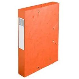 Exacompta Archivbox 16017H DIN A4 Karton 25 (B) x 33 (H) cm Orange 6,0 cm 10 St&uuml;ck