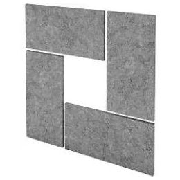 Hammerbacher Akustik-Wandelement Fleece Grau 325 x 250 x 650 mm