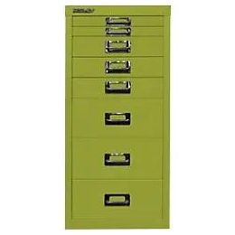 Bisley Schubladenschrank 8 Sch&uuml;be Gr&uuml;n 279 x 380 x 590 mm