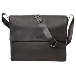 Pride and Soul Urban Schultertasche 38 x 8 x 30 cm Leder Schwarz