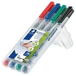 Staedtler Lumocolor Lumocolor 315 OHP-Marker 97% Recycelt Mittel Rundspitze 1 mm Farbig sortiert 4 Stück