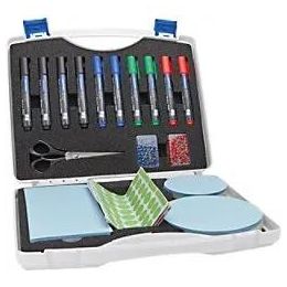 MAGNETOPLAN Präsentations-Kit Moderationskoffer Schwarz Weiß 34 x 27,5 cm