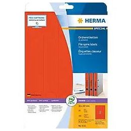 Herma Ordneretiketten 5132 Rot 38 x 297 mm 20 Blatt à 5 Etiketten