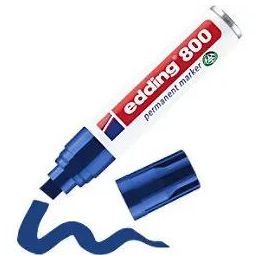Edding 800 800 Permanentmarker 100% Recycelt Extra Breit Keilspitze 4 - 12 mm Blau Nachfüllbar Wasserbeständig