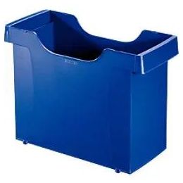 Leitz Plus Uni-Box Hängeregisterbox DIN A4 20 Mappen Kunststoff Blau