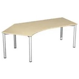 Speed Office Schreibtisch Freiform Ahorn 2.166 (B) x 1.130 (T) x 720 (H) mm MFC (Melaminbeschichtete Spanplatte)