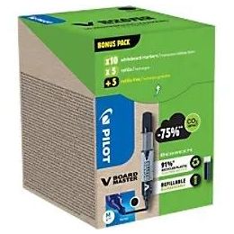 Pilot Pen Pilot Non-permanent Whiteboard-Marker Schwarz Mittel Rundspitze - 80% Recycelt 20 Stück