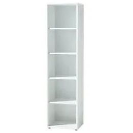 Germania Melamin Bücherregal 4 Fachböden 500 x 370 x 1.960 mm Weiß