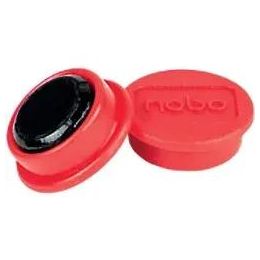 NOBO Whiteboard-Magnete Rot 0.3 kg Tragf&auml;higkeit 24 mm 10 St&uuml;ck