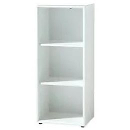 Germania Melamin Bücherregal 2 Fachböden 500 x 370 x 1.200 mm Weiß
