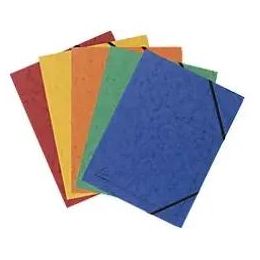 Eckspannmappe Exacompta 555410E Pressspankarton meliert 24 (B) x 1,5 (T) x 32 (H) cm Farbig sortiert 25 Stück