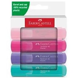 Faber-Castell Textliner 46 Textmarker Farbig sortiert Mittel Keilspitze 1 - 5 mm 4 St&uuml;ck