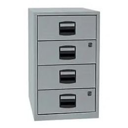Bisley Home Beistellschrank 3 Schubladen Silber 413 x 400 x 672 mm