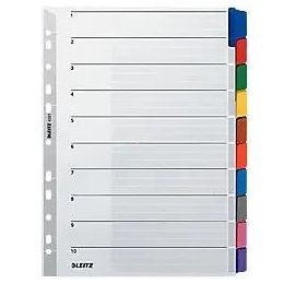 Leitz Mylar Blanko Register DIN A4 Mehrfarbig 10-teilig 160 g/m2 Mylar 11 L&ouml;cher 4321