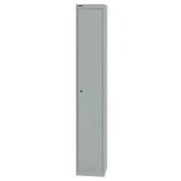 Bisley Metall Schließfach 1 Tür 1 abteile Schlüssel 305 x 305 x 1.802 mm Silber