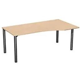 Speed Office Schreibtisch Freiform Buche 1.800 (B) x 1.000 (T) x 720 (H) mm MFC (Melaminbeschichtete Spanplatte)